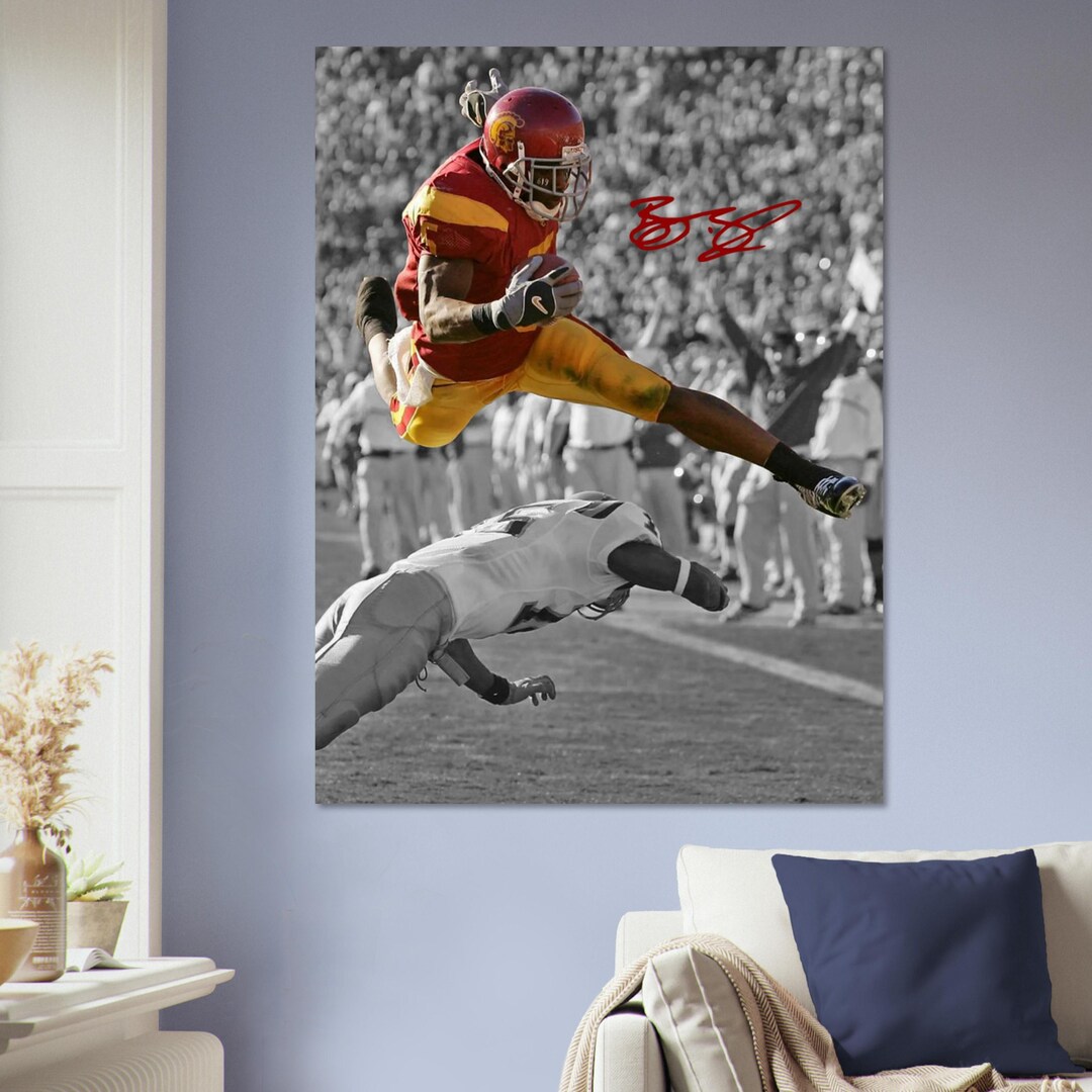 Reggie Bush USC Trojans Poster • College Football Art Print • NCAA ...