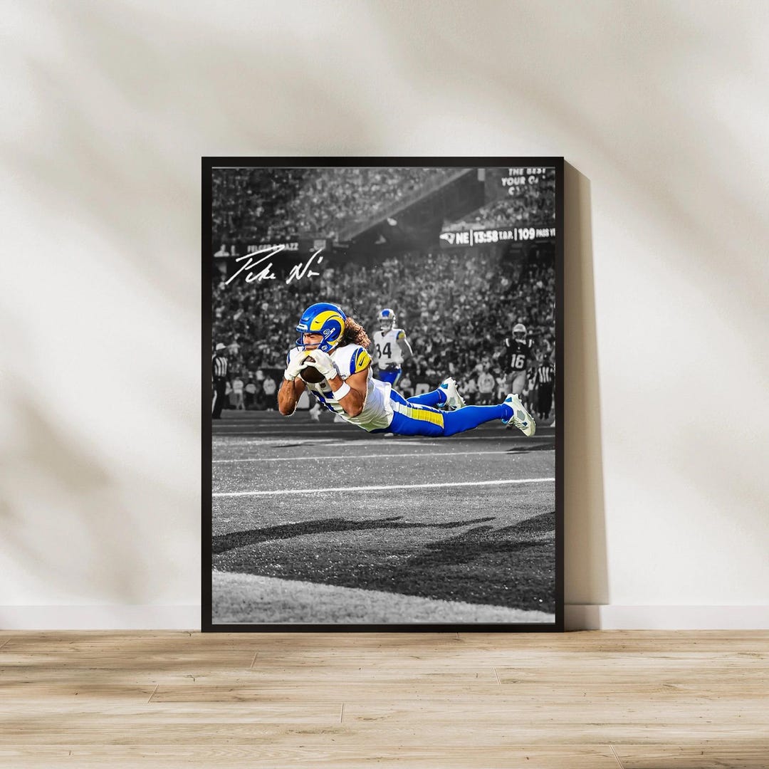 Puka Nacua Rams Art Print | NFL Football Poster (instant Download) - Etsy