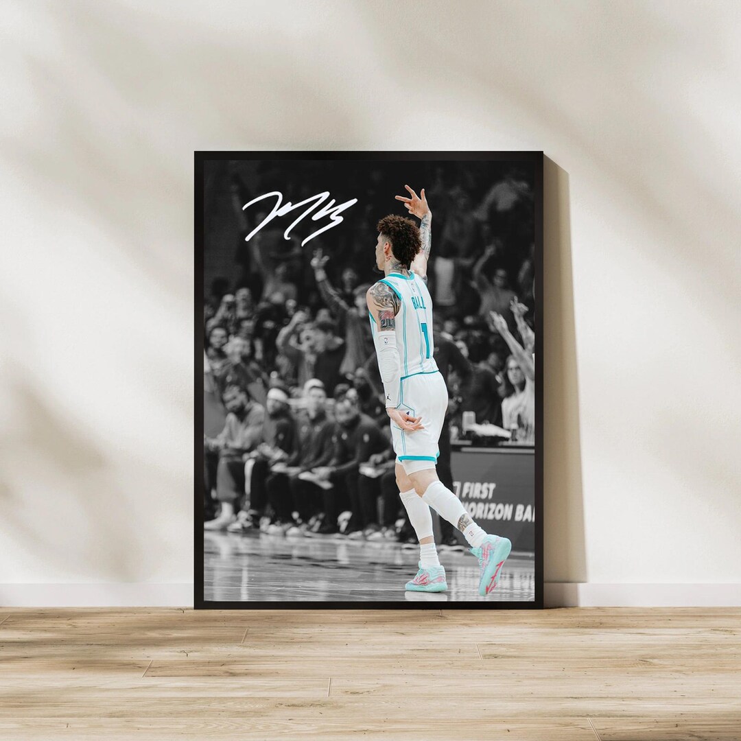 Lamelo Ball Art Print | Charlotte Basketball NBA Decor (digital ...