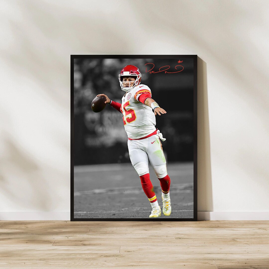 Patrick Mahomes Art Print: Kansas City Chiefs, NFL Poster (digital ...