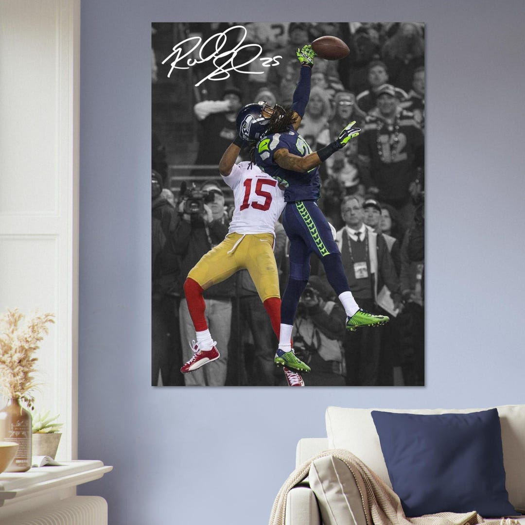 Richard Sherman Seahawks Art Print • Legion of Boom NFL Decor - Etsy