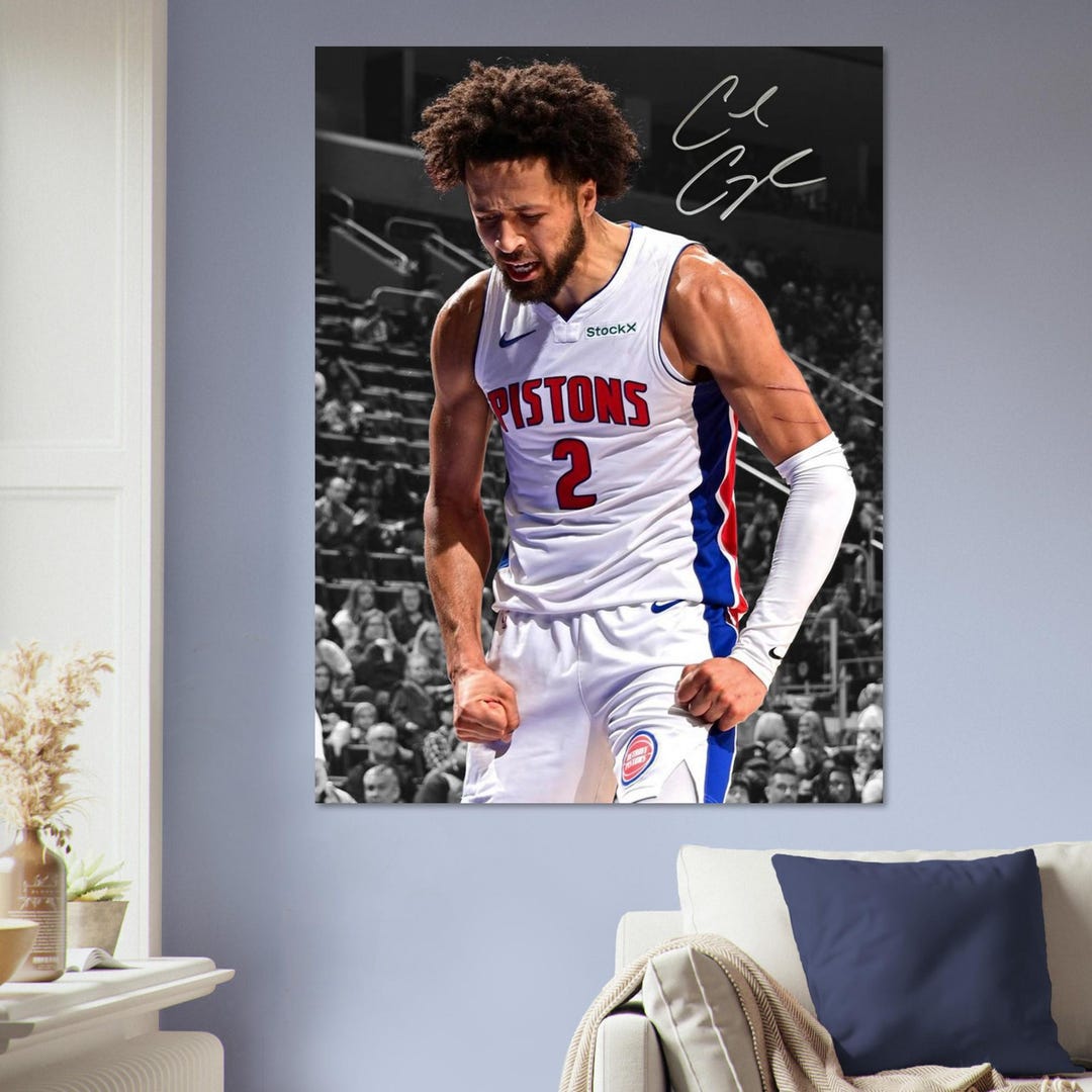 Cade Cunningham Poster | Detroit Pistons Art, NBA Decor - Etsy