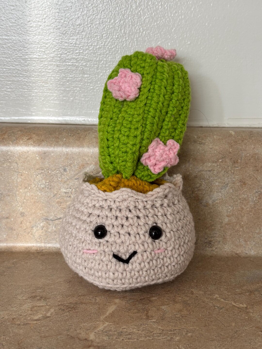 Handmade Crochet Fence Post Cactus Plant - Etsy