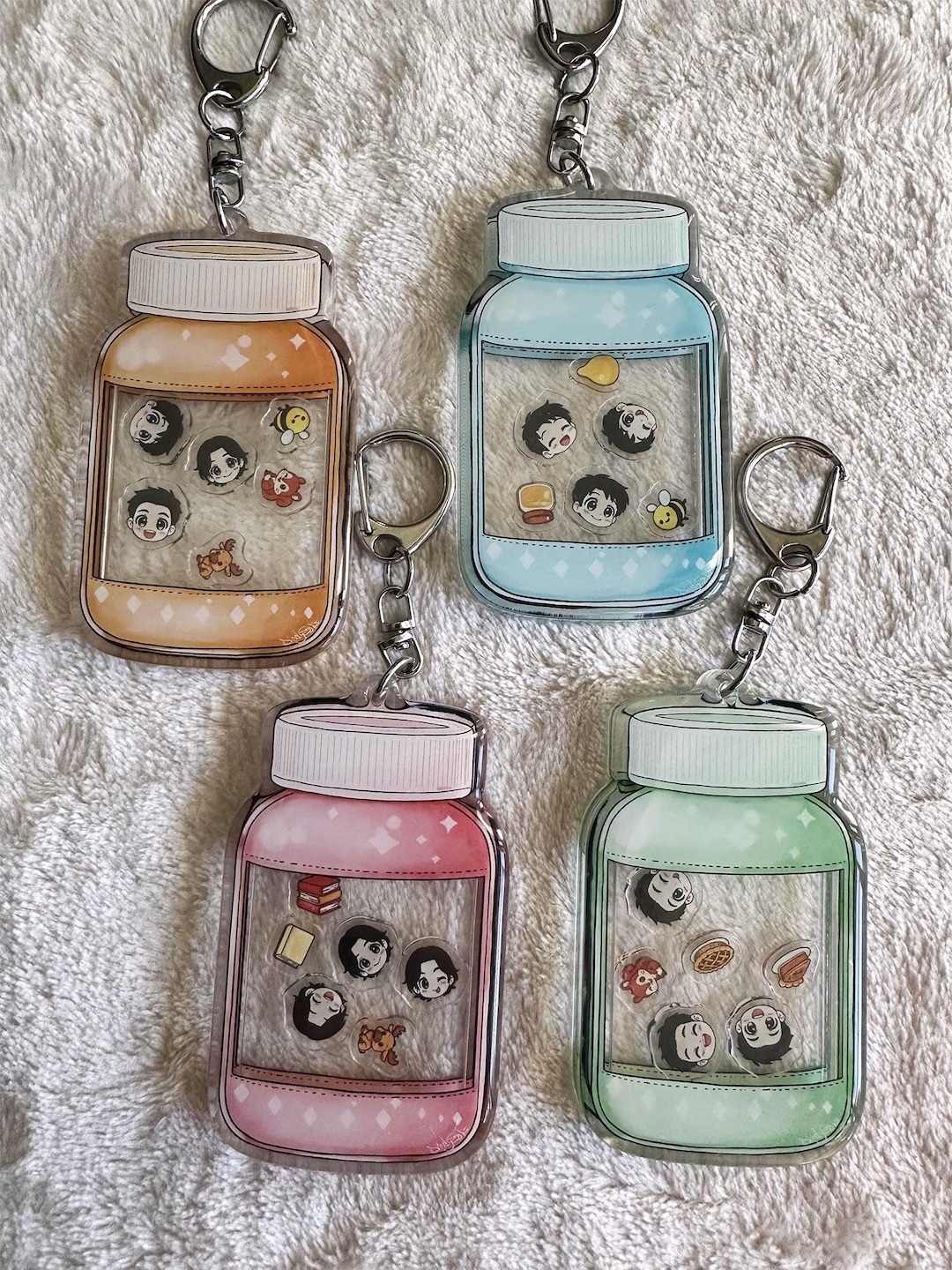 Supernatural Happy Pills Shaker Keychain | 3" Acrylic Shaker | Cute ...