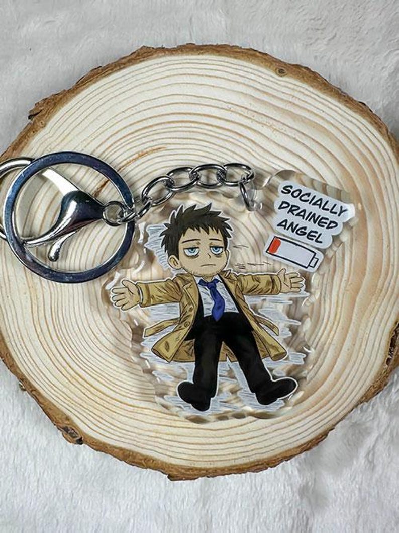 Chibi Castiel Supernatural Keychains | Existential Crisis or Socially ...
