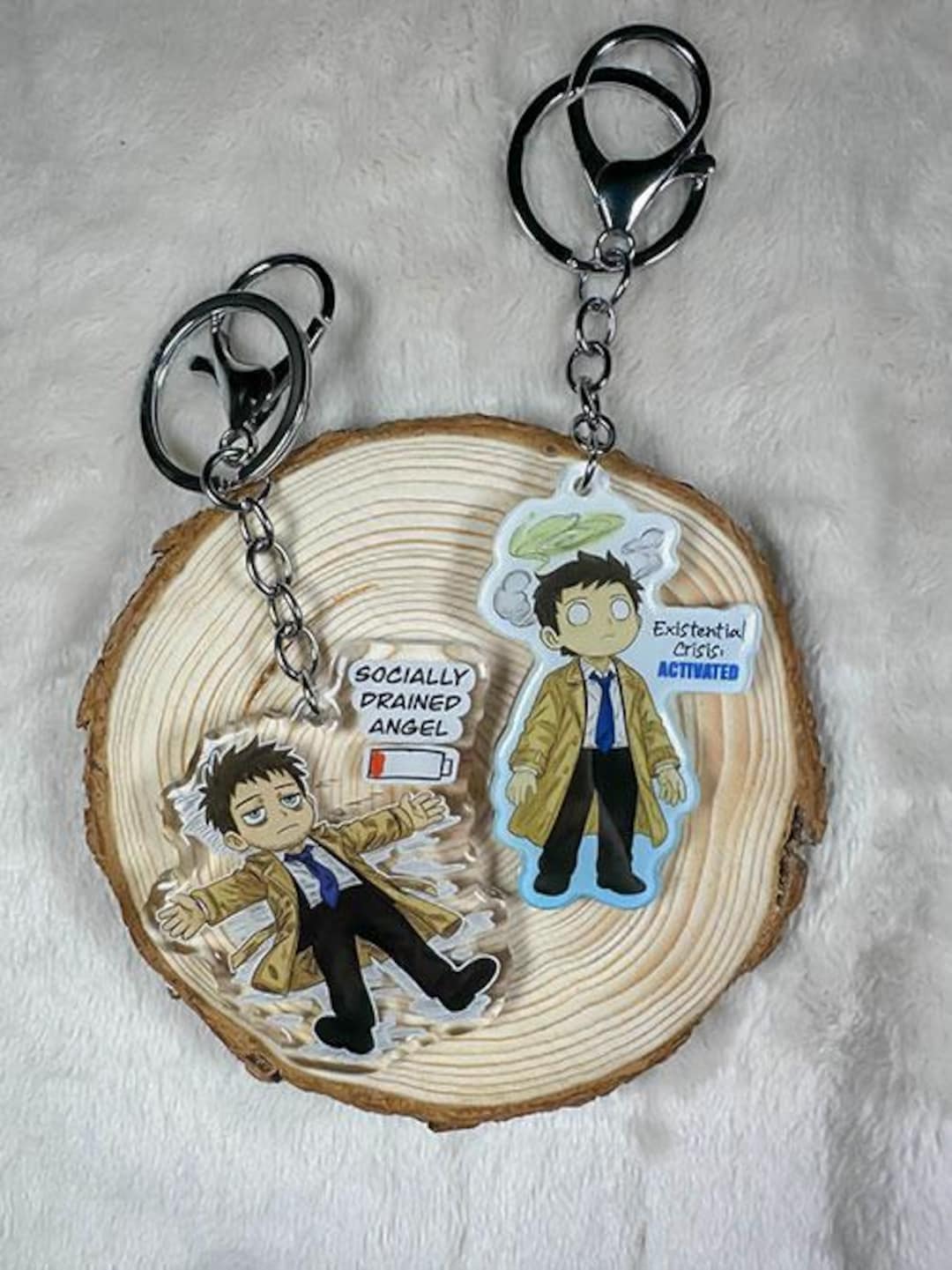 Chibi Castiel Supernatural Keychains | Existential Crisis or Socially ...