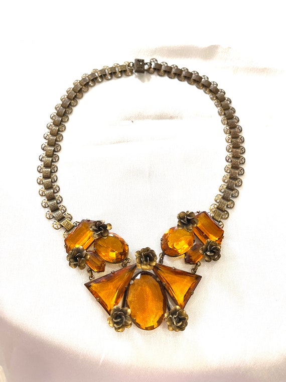 signed coro vintage amber - Gem