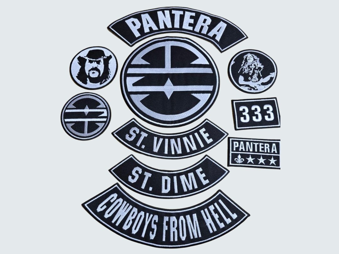 Pantera Patch Set | Cowboys From Hell Embroidered Patch Collection | St ...