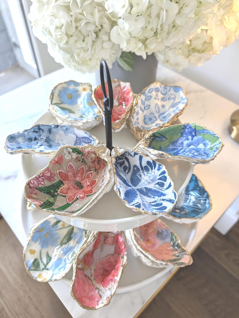 Oyster Shell Trinket Dish: Jewelry, Coin, Key Holder | Shower ...