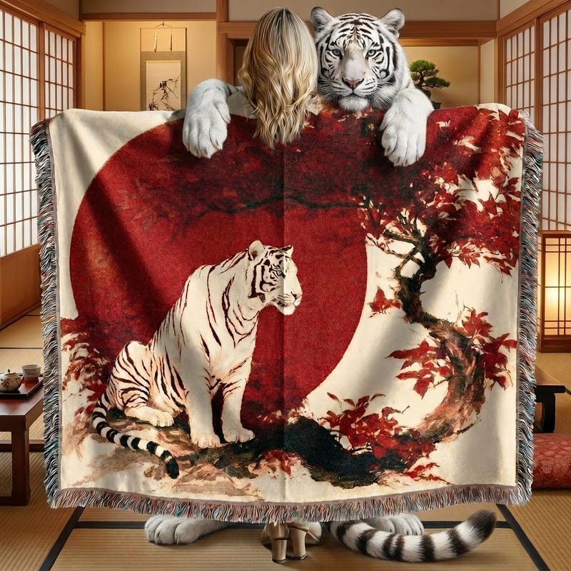 Woven Wall Hanging Tiger - Etsy