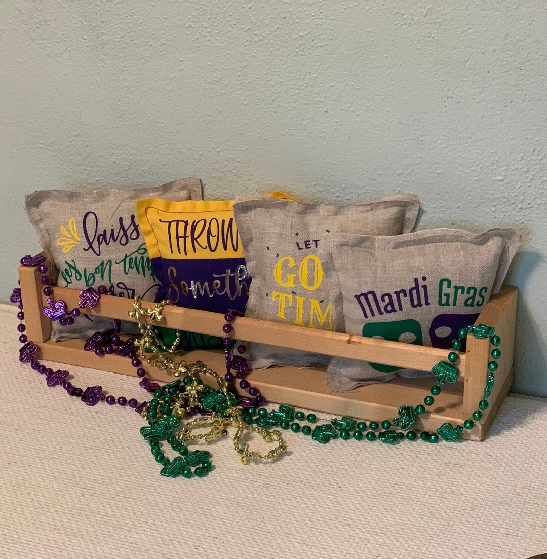 Mardi Gras Mini Pillows Mardi Gras Decorations Let the Good - Etsy