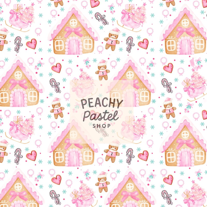Pink Gingerbread Wallpaper - Etsy