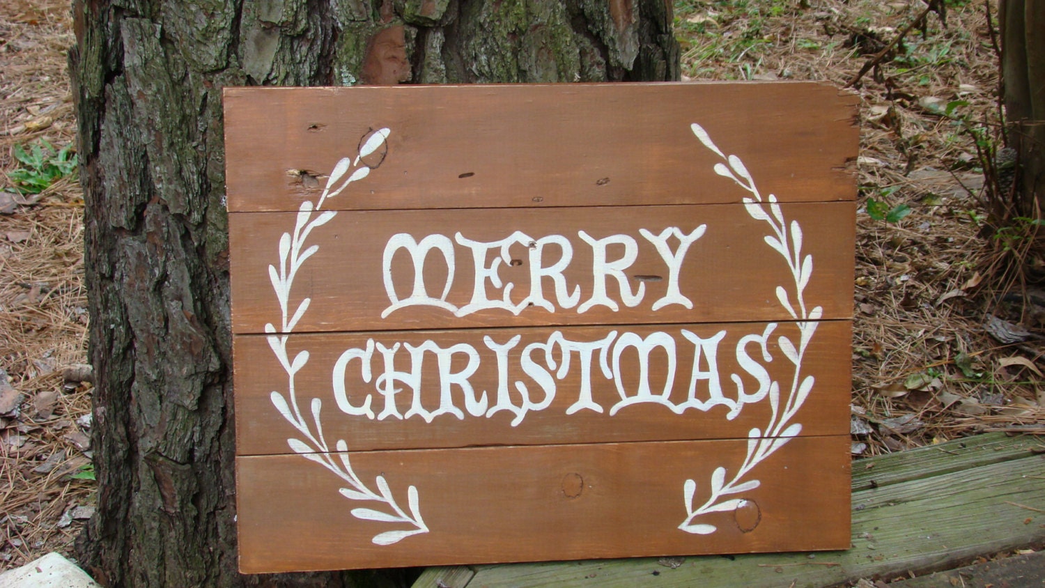 Rustic Reclaimed Wood merry Christmas Sign - Etsy