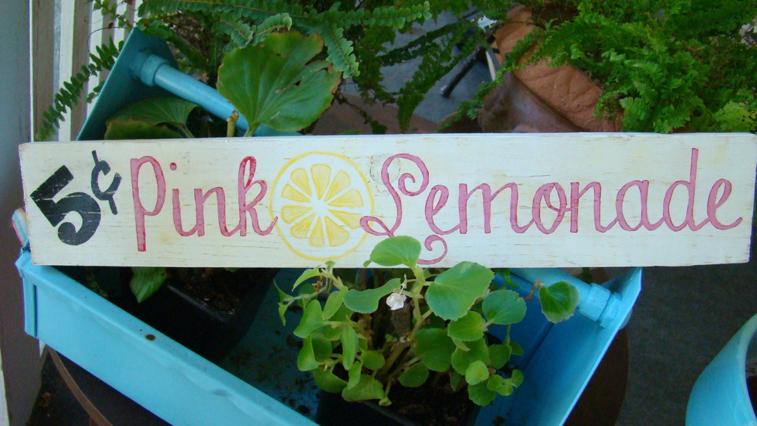5 Cent Pink Lemonade Rustic Reclaimed Wood Sign - Etsy