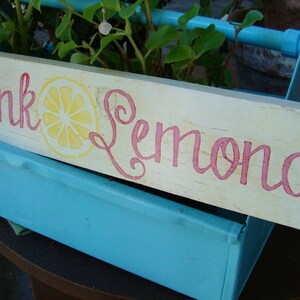 5 Cent Pink Lemonade Rustic Reclaimed Wood Sign - Etsy