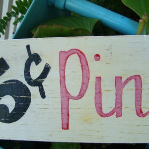 5 Cent Pink Lemonade Rustic Reclaimed Wood Sign - Etsy