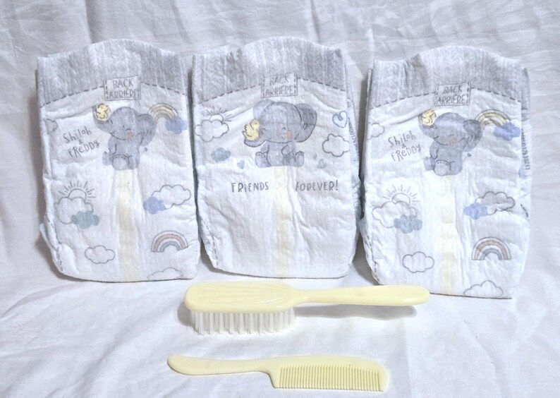 Reborn Baby Boy Box Opening Bank Bottle Diapers Pacifier Bib Brush Comb ...
