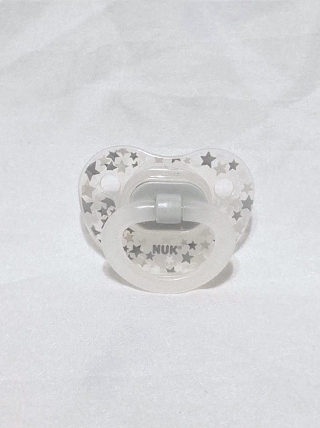 Reborn Baby Pacifier Gray Stars Full Magnetic or Putty You Choose Ready ...