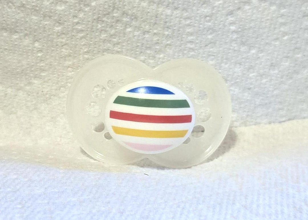 Reborn Baby Pacifier Rainbow Full Magnetic or Putty You Choose Ready-to ...