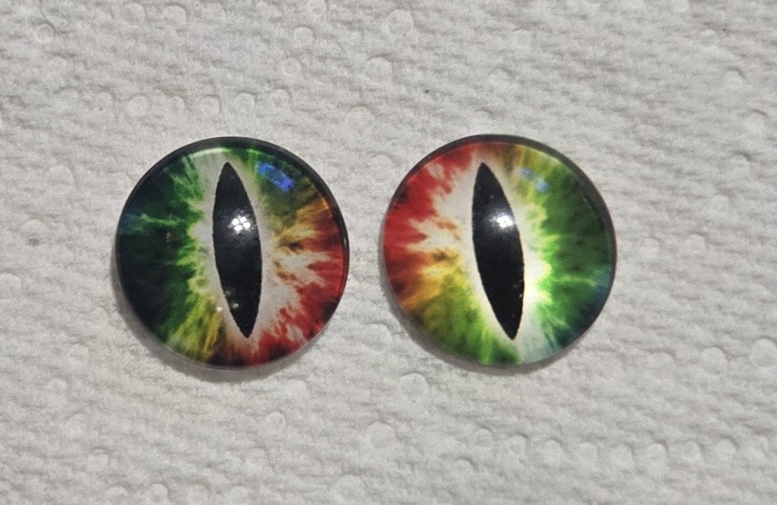 Reborn Fantasy Alien Vampire Avatar Werepup Cat 20 Mm Eyes Flat Back - Etsy
