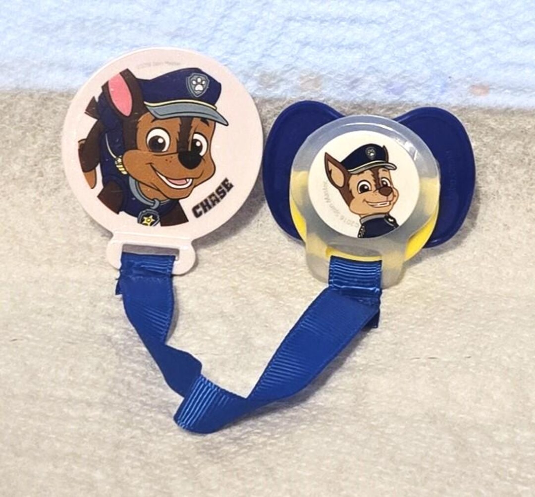 Reborn Baby Pacifier With Clip Paw Patrol Chase - Etsy