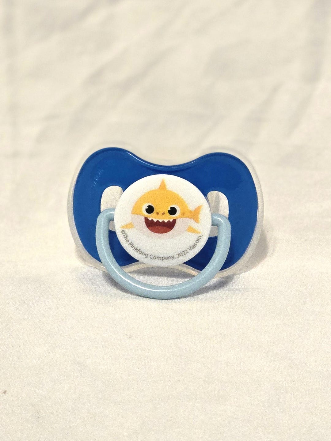 Reborn Baby Shark Pacifier Full Magnetic or Putty Dark Blue You Choose ...