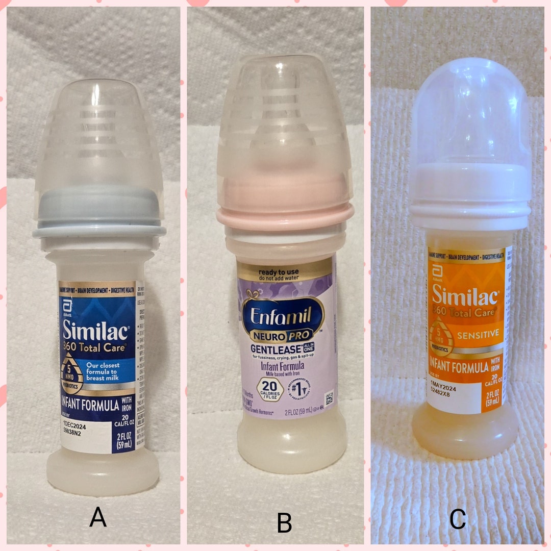Reborn Baby Doll Bottle 2 Ounce Fake Hospital Formula Similac Ready-to ...