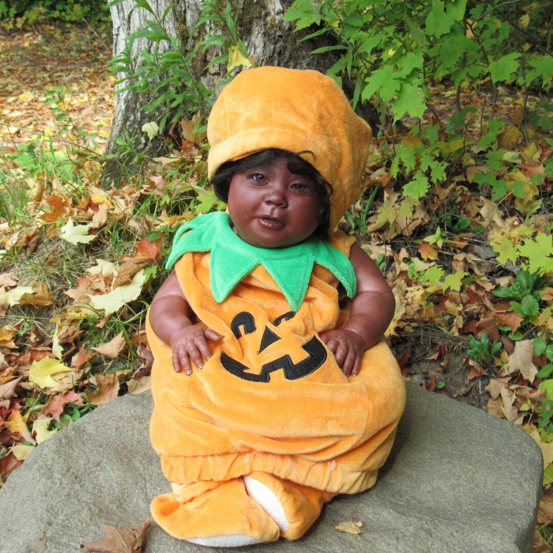 Pumpkin Baby Halloween Costume Reborn Baby Doll Doll Not Included 4 ...