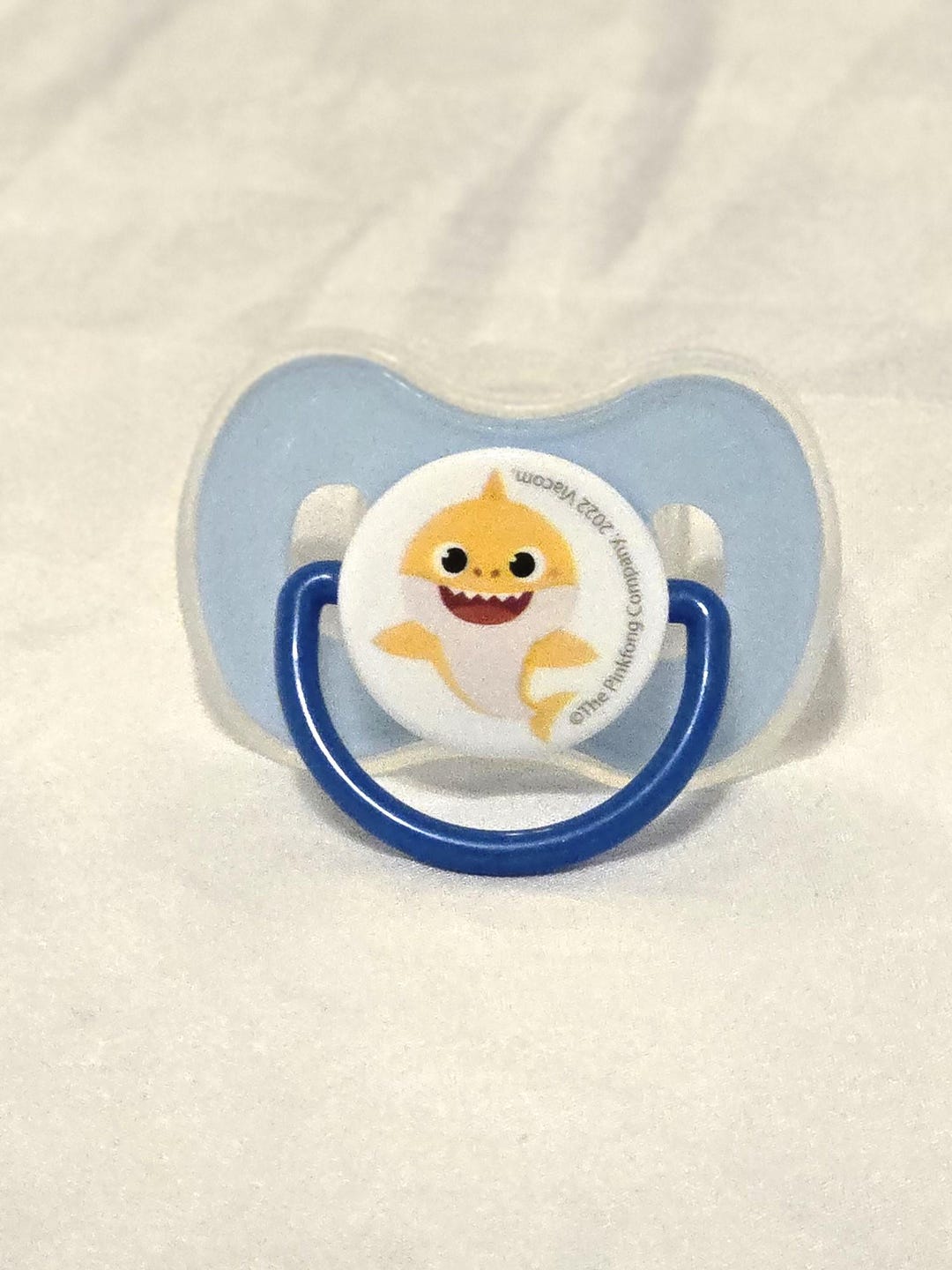Reborn Baby Shark Pacifier Full Magnetic or Putty Light Blue You Choose ...