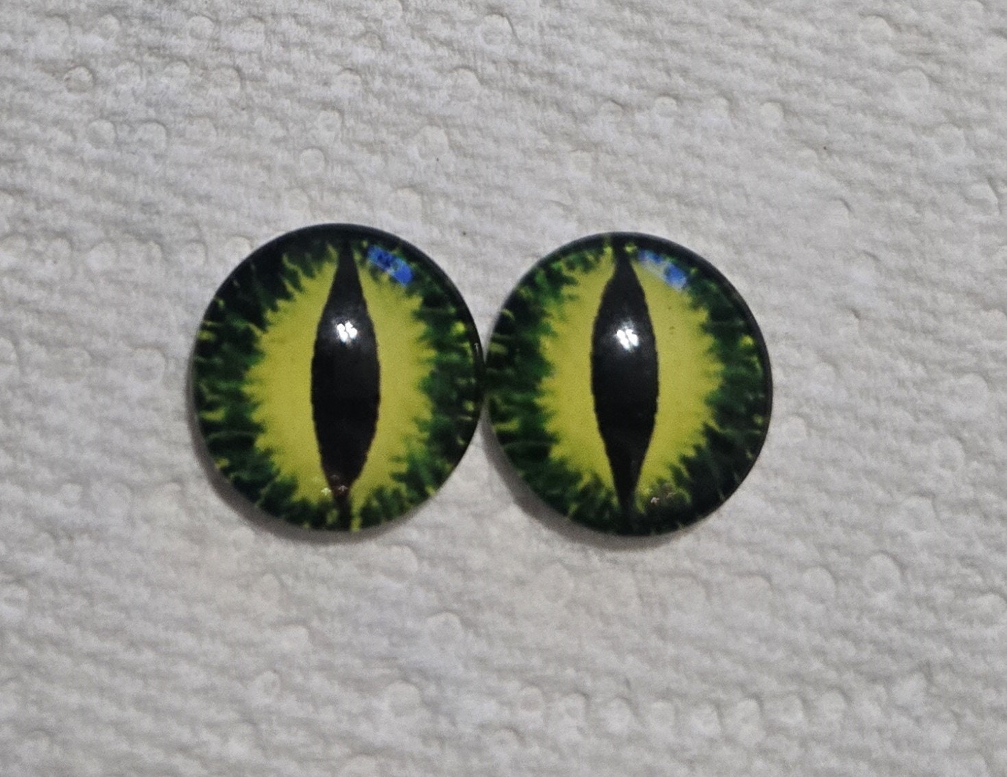 Reborn Fantasy Alien Vampire Avatar Werepup Cat 20 Mm Eyes Flat Back - Etsy