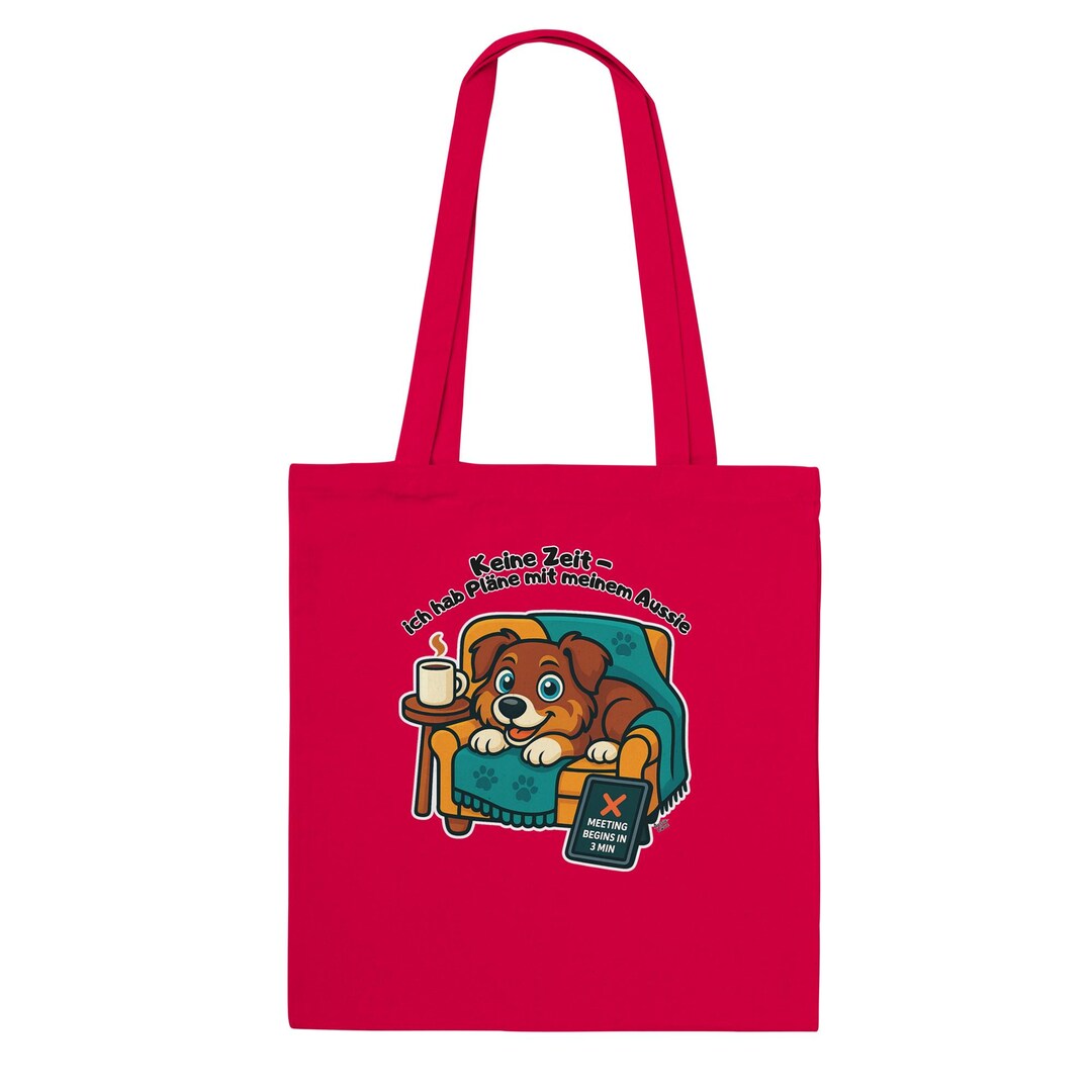 Aussie Red Tri Fabric Bag | Australian Shepherd Red Tri | Shopping Bag ...
