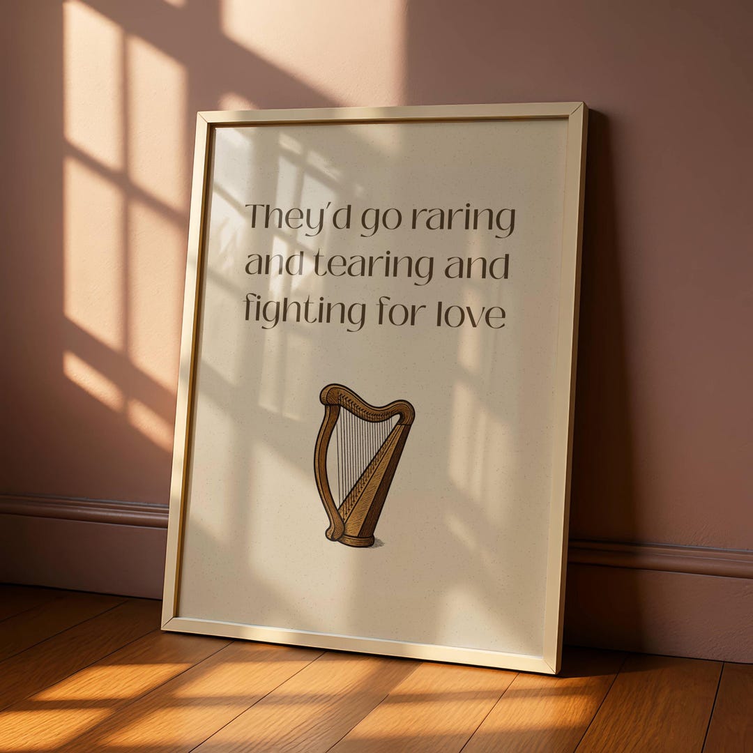 Killeagh Lyric Print | Kingfishr Inspired Wall Art | Irish Music Quote ...