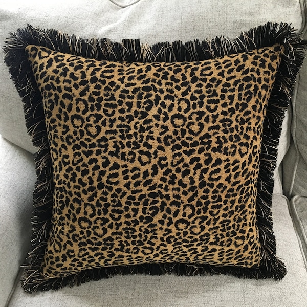 Leopard Throw Pillow - Etsy