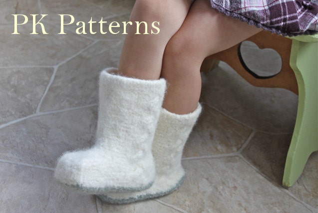 INSTANT DOWNLOAD Knitting PATTERN pdf File Sherpa Boots - Etsy