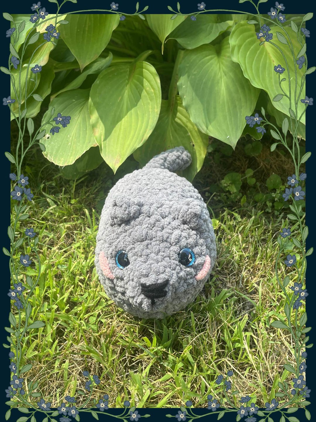 Gray Dog Familiar - Amigurumi - Plushie - Etsy