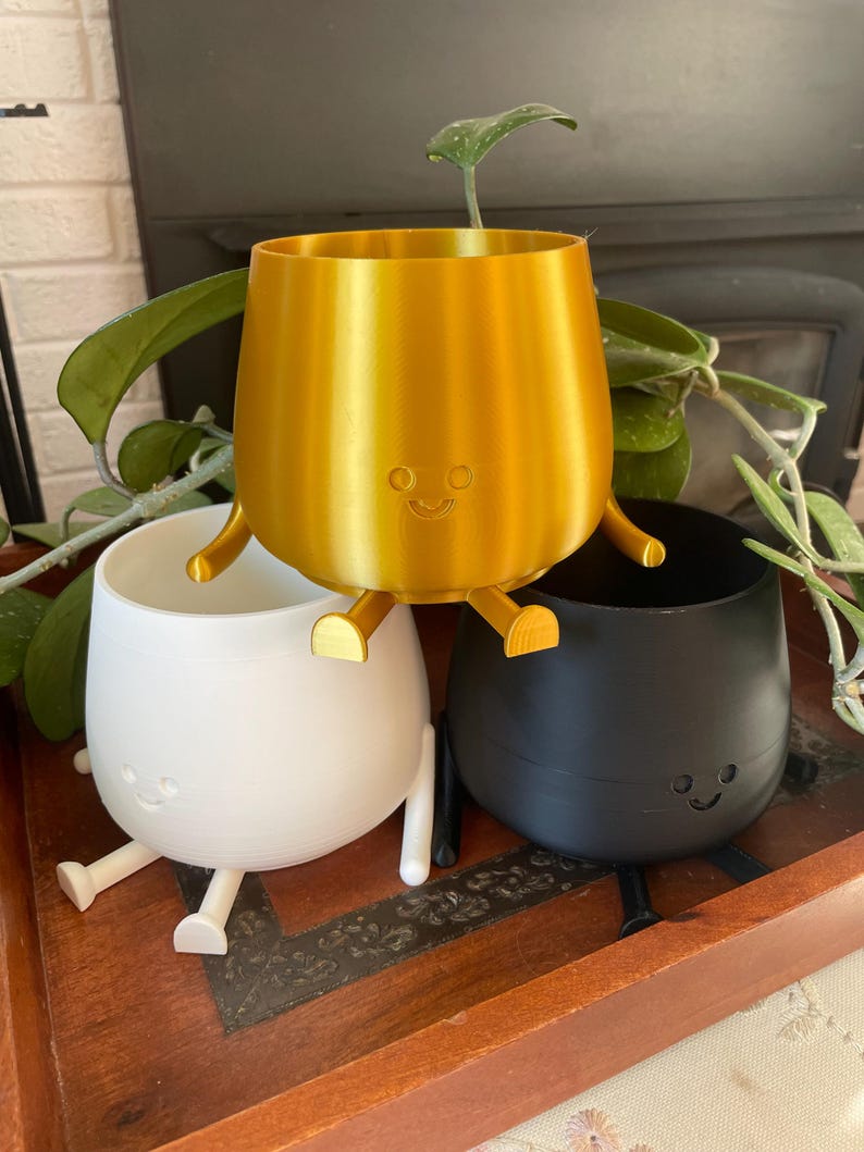 Happy Plant Pot - Etsy