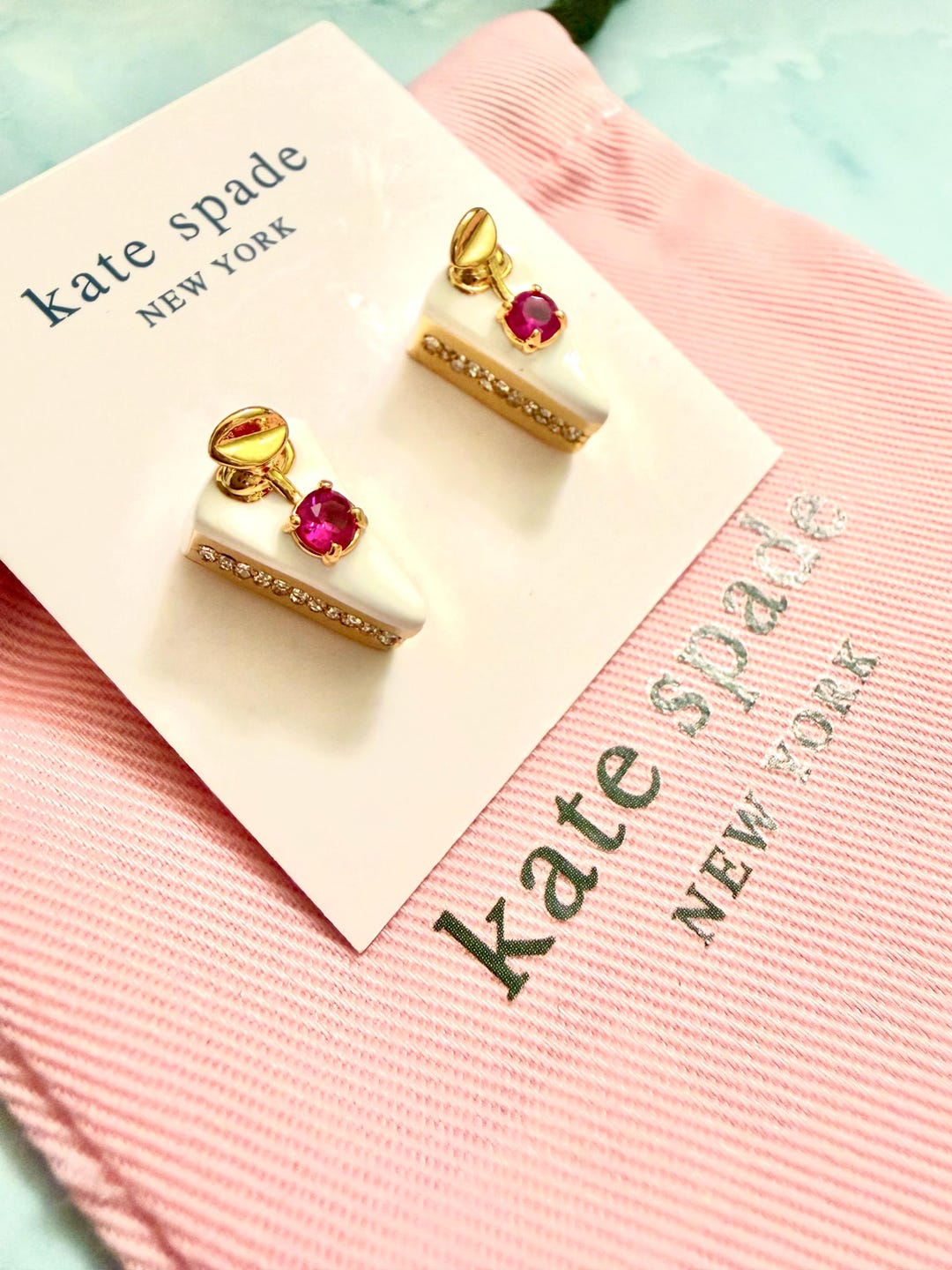 Kate Spade Cherry Cheesecake Earrings,gift for Her - Etsy