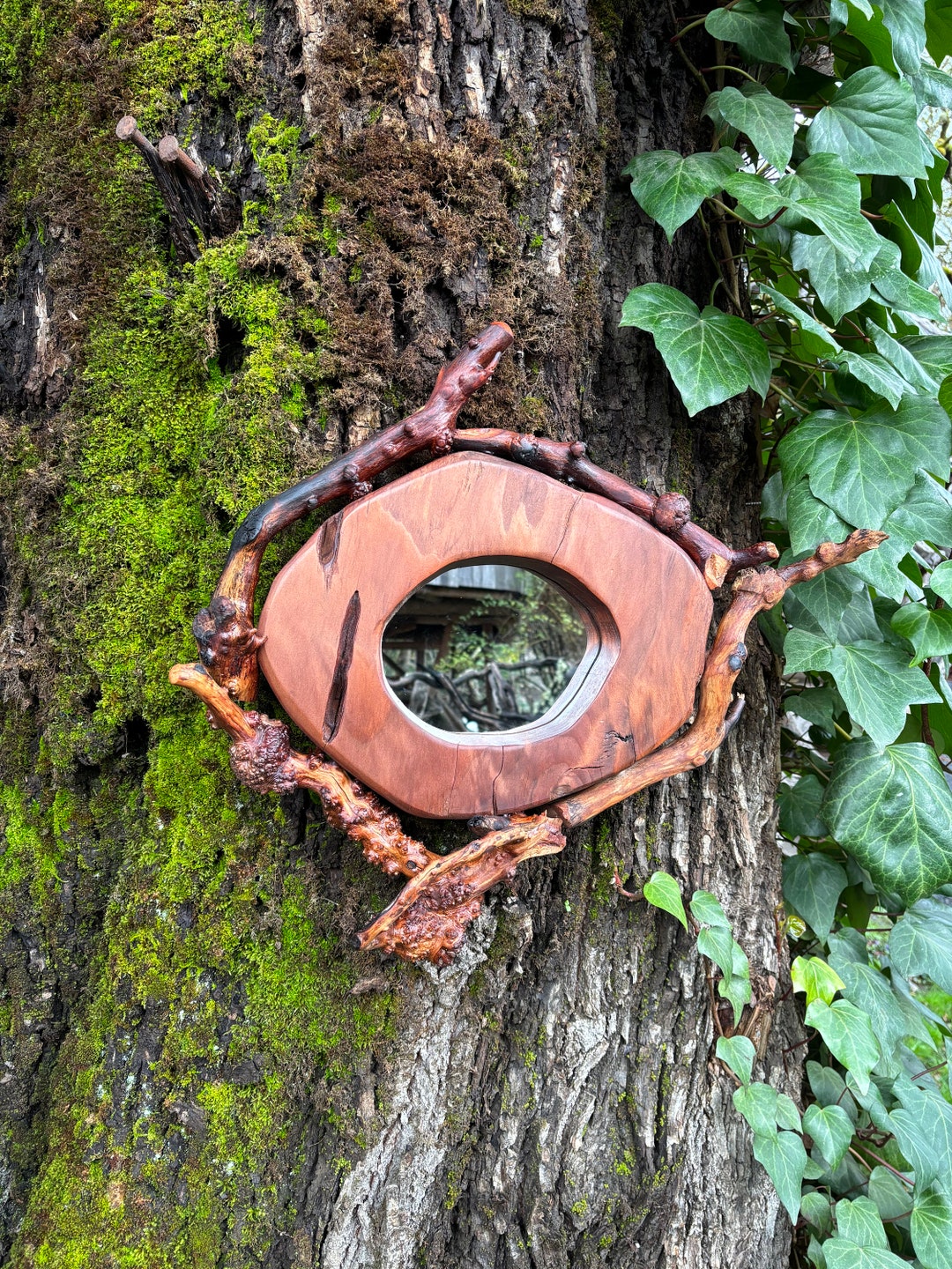 Whimsical Enchanted Handcrafted Wood Mirror Valentines Gift Special ...