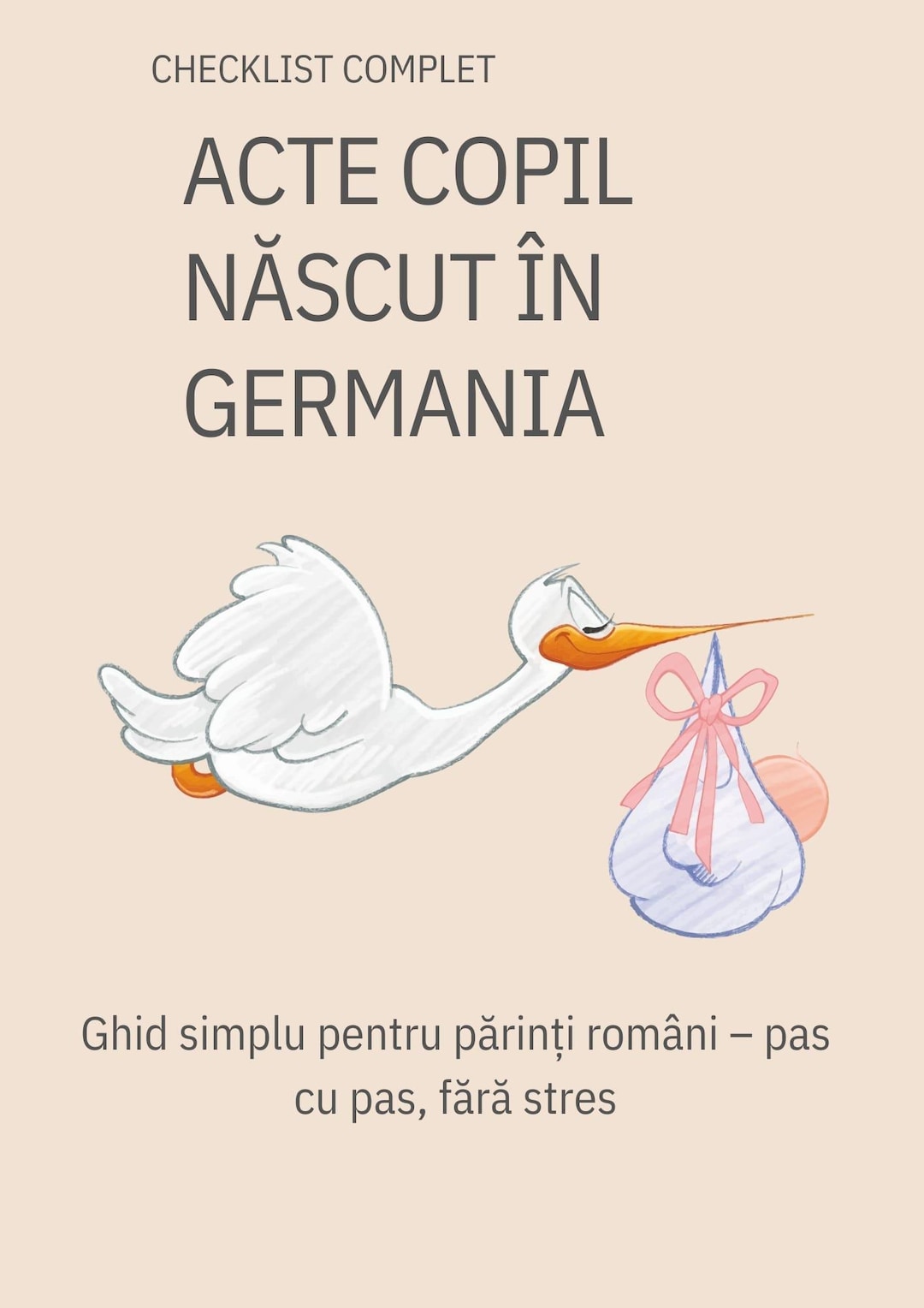 CHECKLIST COMPLET Acte Copil Nascut in Germany - Etsy