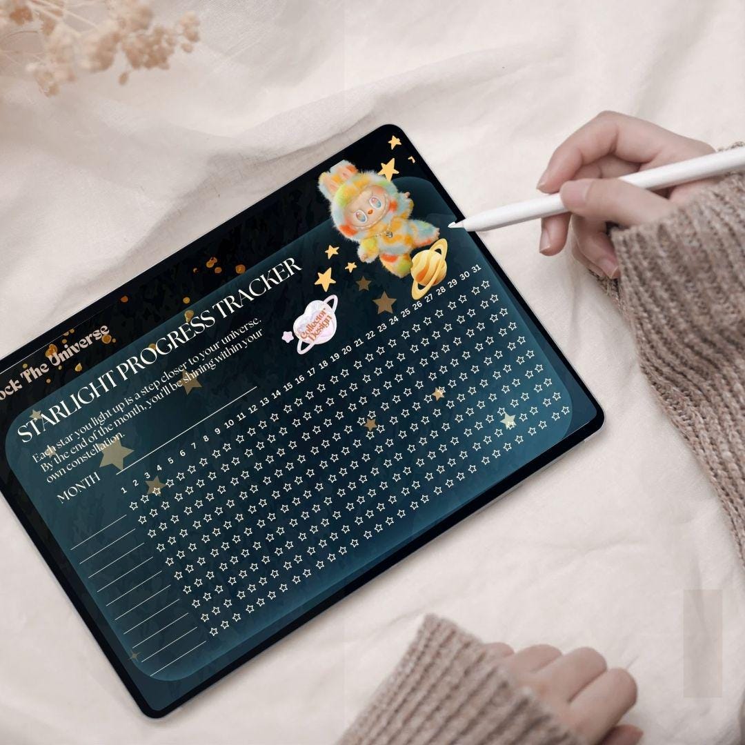 Labubu Habit Tracker PDF – Rock the Universe Big Into Energy ...