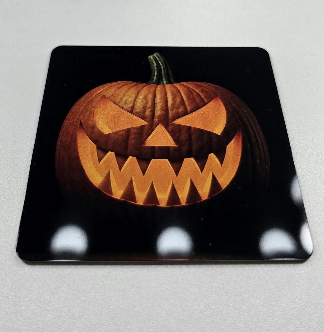 Metallic Jack O'lantern Magnet: 3x3" Halloween Decoration - Etsy