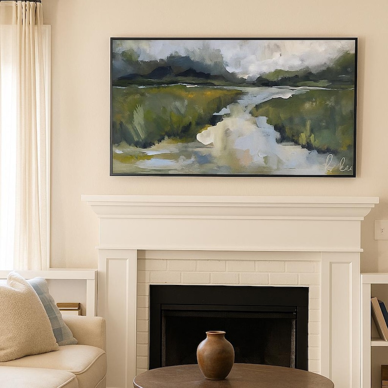 Abstract Sunset Landscape Art for Samsung Frame TV (digital Download ...
