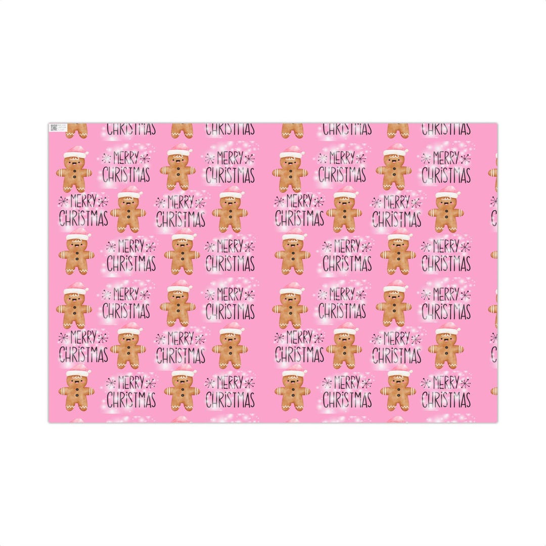 Gingerbread Christmas Gift Wrap Sheets: Festive Holiday Paper - Etsy