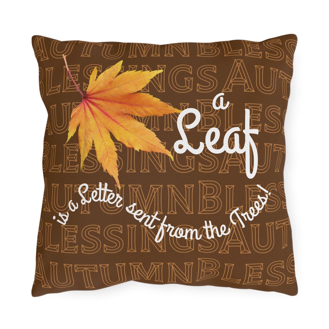 Autumn Outdoor Pillows: Fall Home Decor - Water & UV Resistant - Etsy