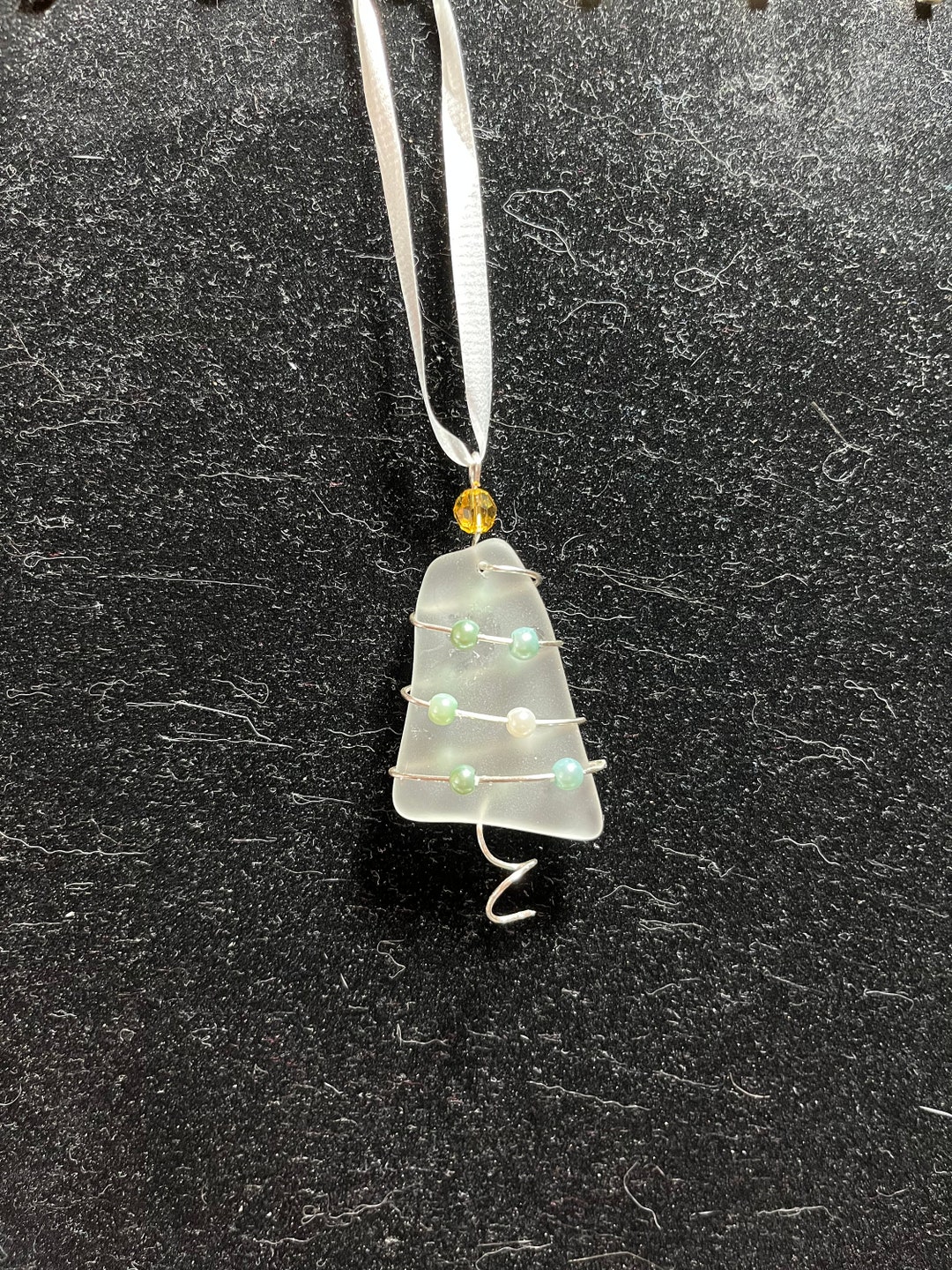 White Glass Christmas Tree - Etsy