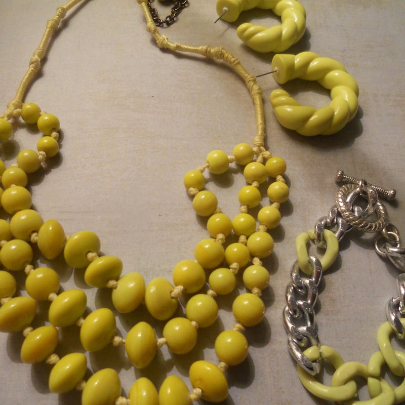 Chartreuse Jewelry - Etsy