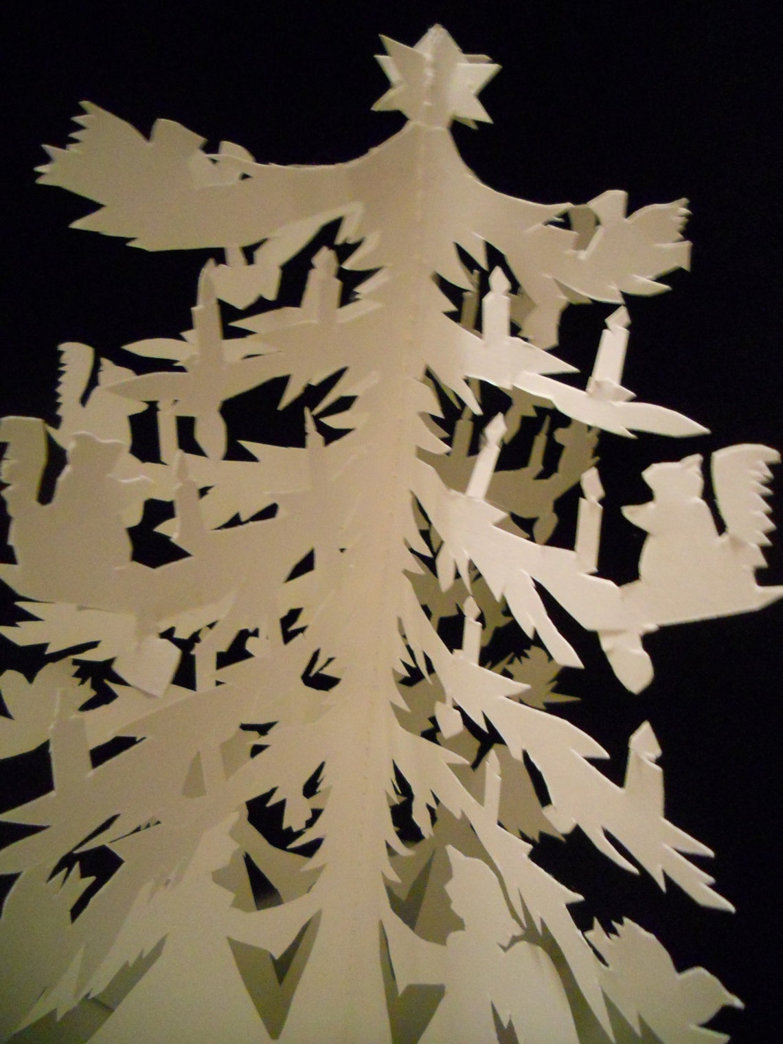 Angel Tree Free-standing Scherenschnitte Paper Sculpture - Beautiful ...