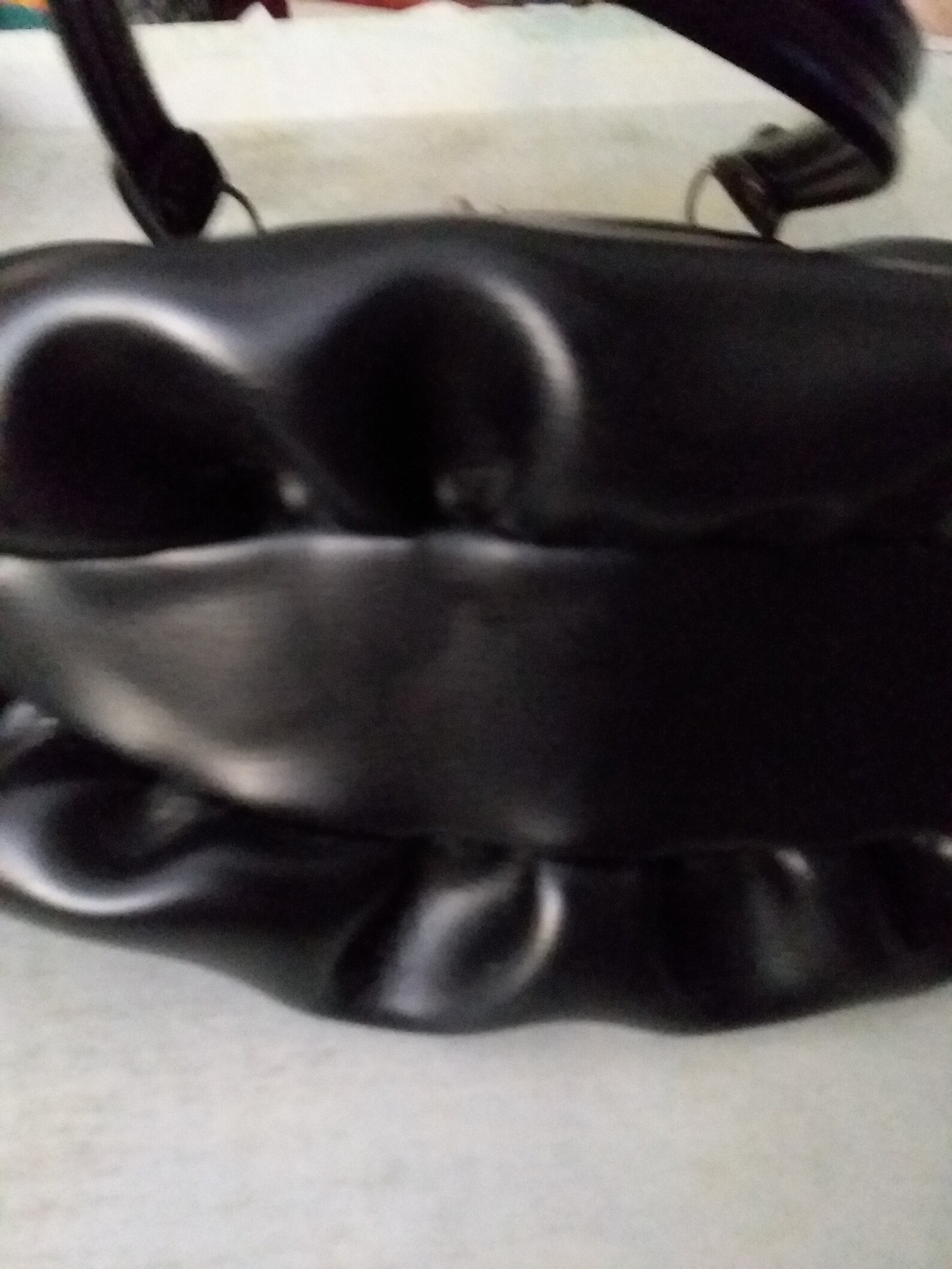 1940 Black Purse Snap Closure With Gathered Bottom ~ Perfect Vintage ...