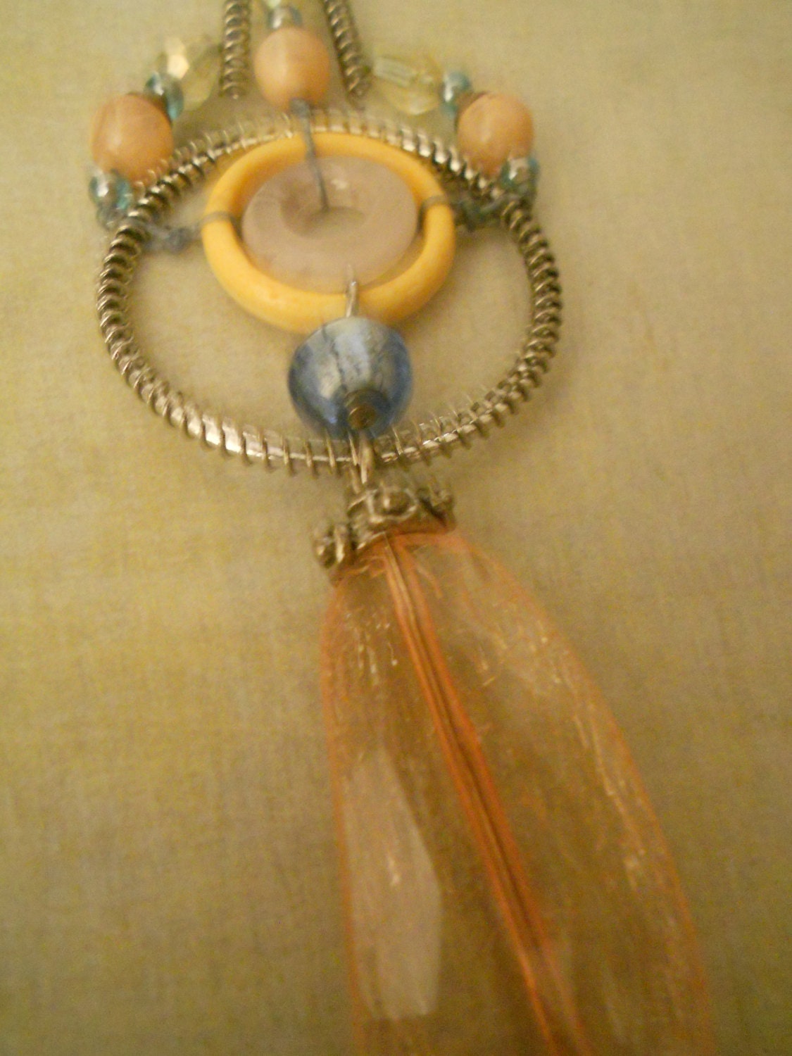 Treska Multi Material Unique Necklace a Bit of Everything in This One ...