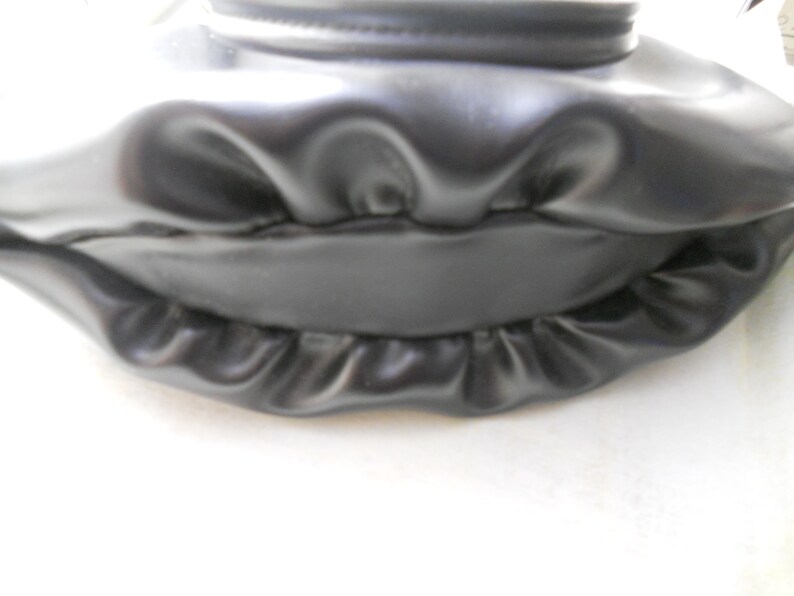 1940 Black Purse Snap Closure With Gathered Bottom ~ Perfect Vintage ...